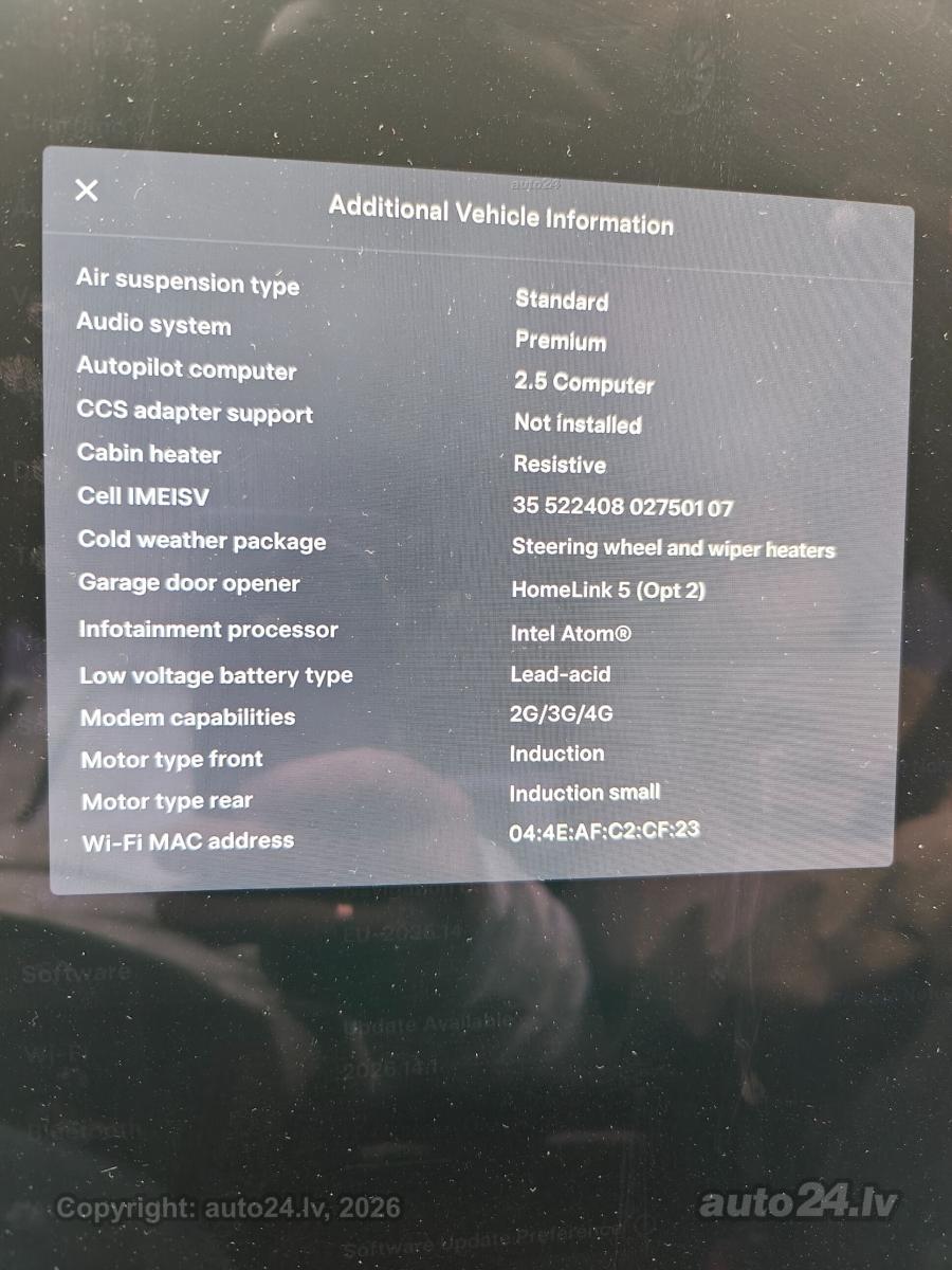 Tesla Model S 2018 Tallina, ar dzinēja tilpumu 0.00 L un nobraukumu 174 tūkst. km par 24990 €, foto 31 vietnē AUTOMOTO.COM.LV