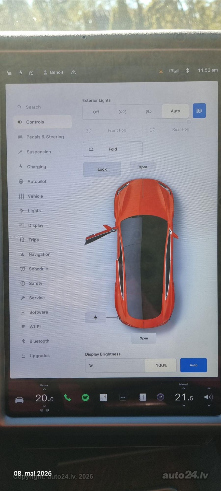 Tesla Model S 2019 in Tallinn, with an engine capacity of 0.00 L and mileage of 108 thousand km for 28500 €, photo 18 on AUTOMOTO.COM.LV