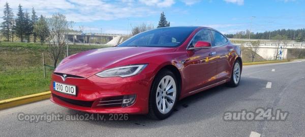 Sarkans Tesla Model S 2019 Tallina, ar dzinēja tilpumu 0.00 L un nobraukumu 105 tūkst. km par 31000 €, foto 1 vietnē AUTOMOTO.COM.LV