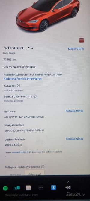 Red Tesla Model S 2019 in Tallinn, with an engine capacity of 0.00 L and mileage of 105 thousand km for 31000 €, photo 13 on AUTOMOTO.COM.LV
