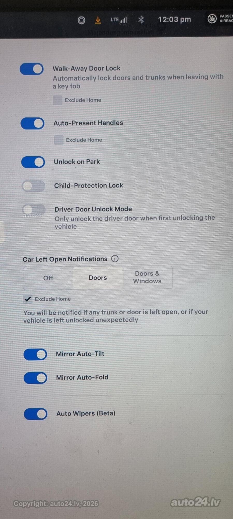 Red Tesla Model S 2019 in Tallinn, with an engine capacity of 0.00 L and mileage of 105 thousand km for 31000 €, photo 14 on AUTOMOTO.COM.LV