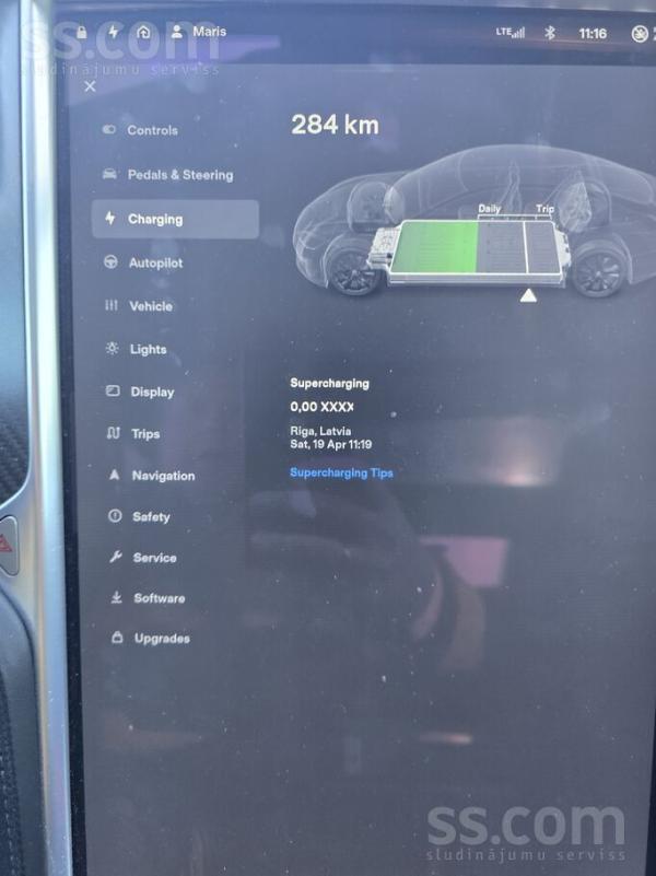 Balts Tesla Model S 2016 Rīga, ar dzinēja tilpumu 0.00 L un nobraukumu 187 tūkst. km par 18700 €, foto 9 vietnē AUTOMOTO.COM.LV