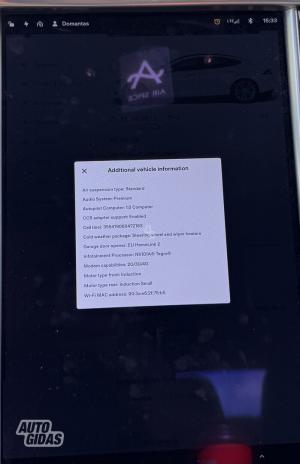 Balts Tesla Model S 2016 Kauņa, ar dzinēja tilpumu 0.00 L un nobraukumu 288 tūkst. km par 17000 €, foto 12 vietnē AUTOMOTO.COM.LV