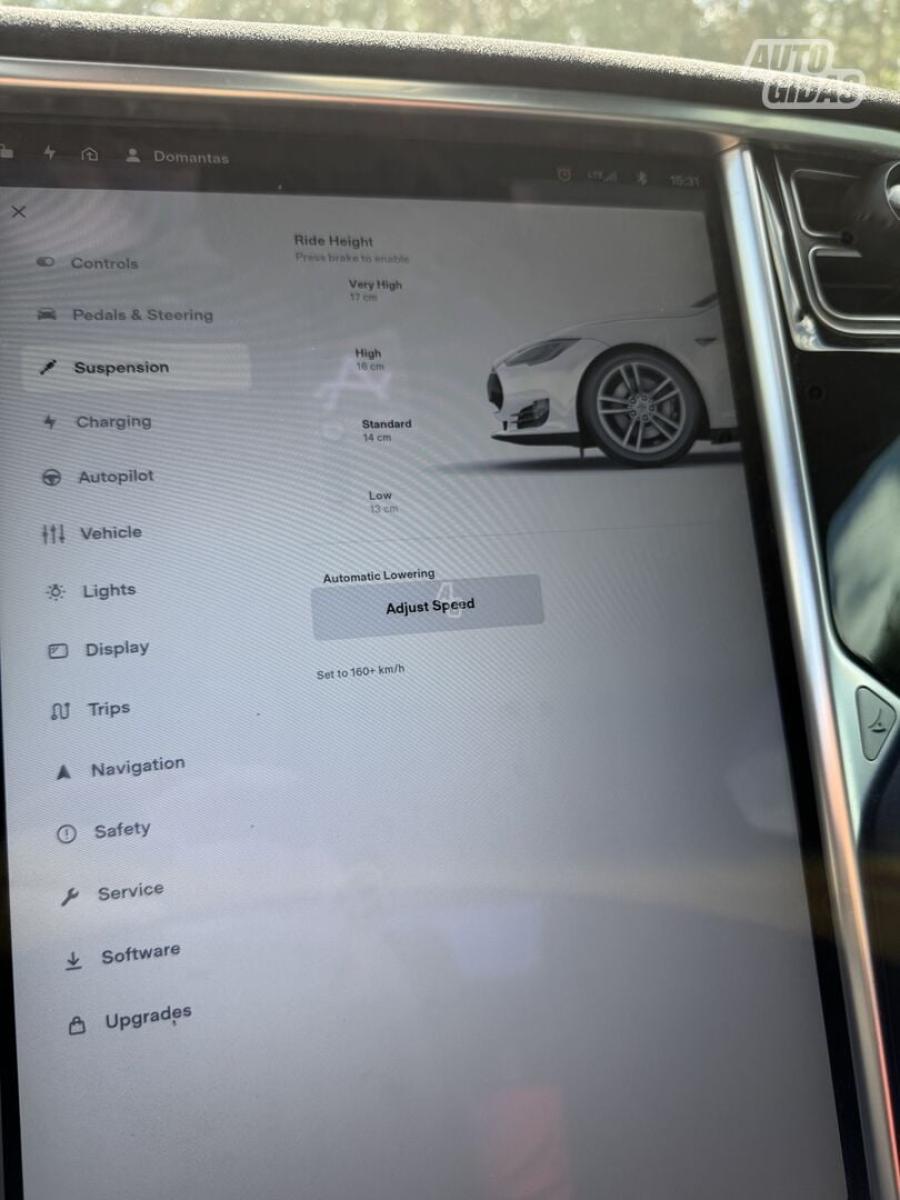 Balts Tesla Model S 2016 Kauņa, ar dzinēja tilpumu 0.00 L un nobraukumu 288 tūkst. km par 17000 €, foto 14 vietnē AUTOMOTO.COM.LV