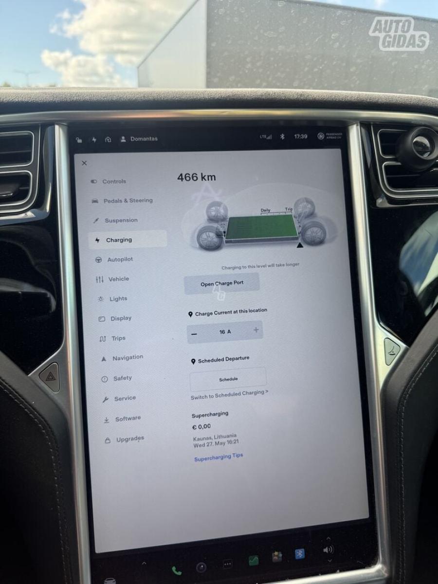 Balts Tesla Model S 2016 Kauņa, ar dzinēja tilpumu 0.00 L un nobraukumu 288 tūkst. km par 17000 €, foto 15 vietnē AUTOMOTO.COM.LV