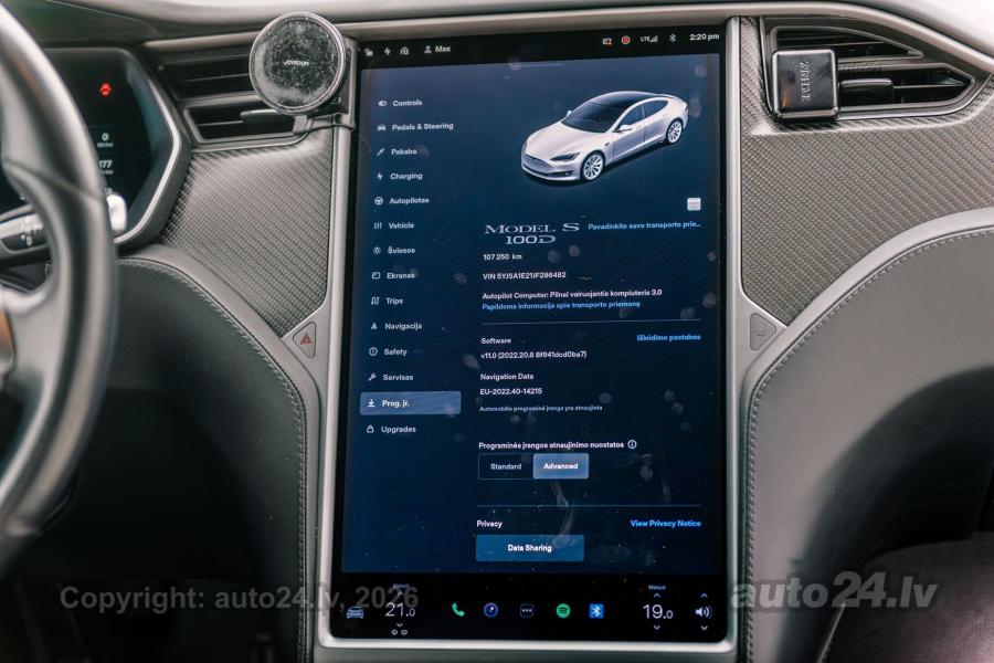 White Tesla Model S 2019 in Tallinn, with an engine capacity of 0.00 L and mileage of 103 thousand km for 30000 €, photo 13 on AUTOMOTO.COM.LV