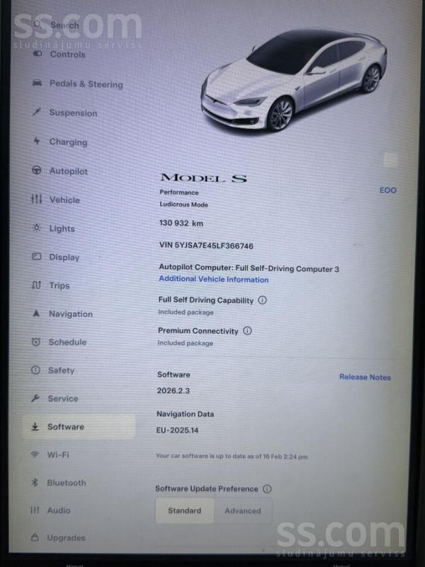 Balts Tesla Model S 2020 Liepāja, ar dzinēja tilpumu 0.00 L un nobraukumu 131 tūkst. km par 37000 €, foto 7 vietnē AUTOMOTO.COM.LV