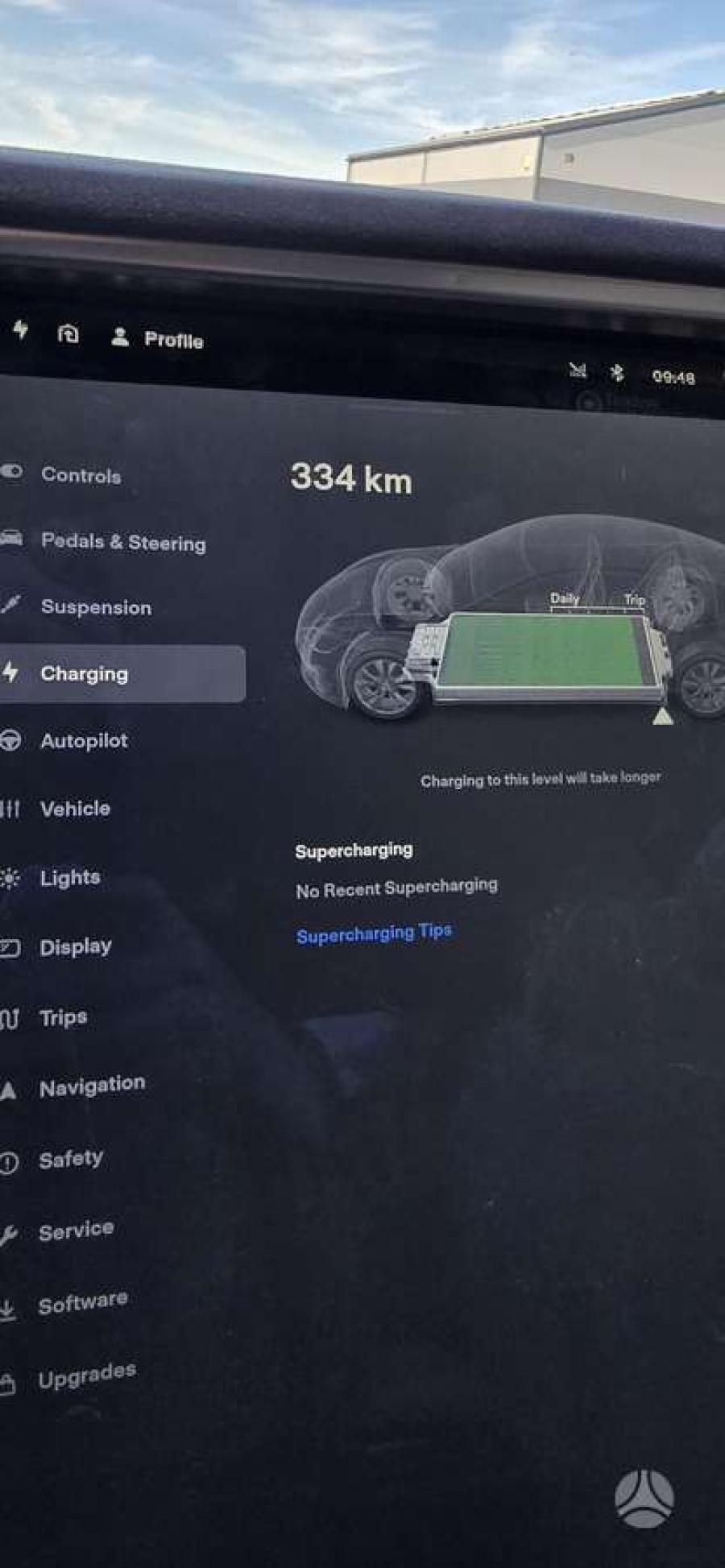 White Tesla Model S 2014 in Vilnius, with an engine capacity of 0.00 L and mileage of 341 thousand km for 10500 €, photo 17 on AUTOMOTO.COM.LV