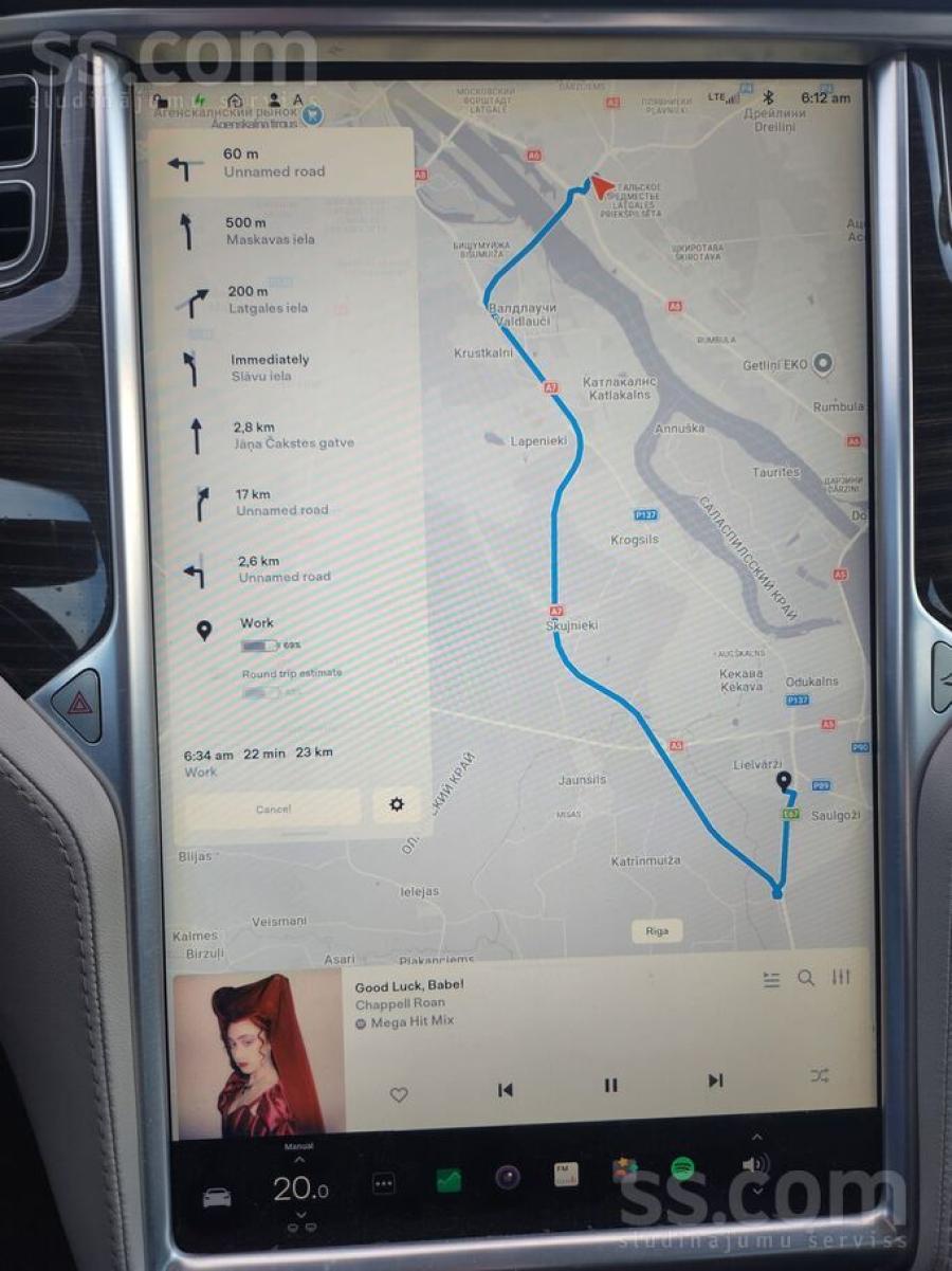 Белый Тесла Модель С 2015 в Рига, объемом двигателя 0.00 л и пробегом 280 тыс. км за 16000 €, фото 20 на AUTOMOTO.COM.LV