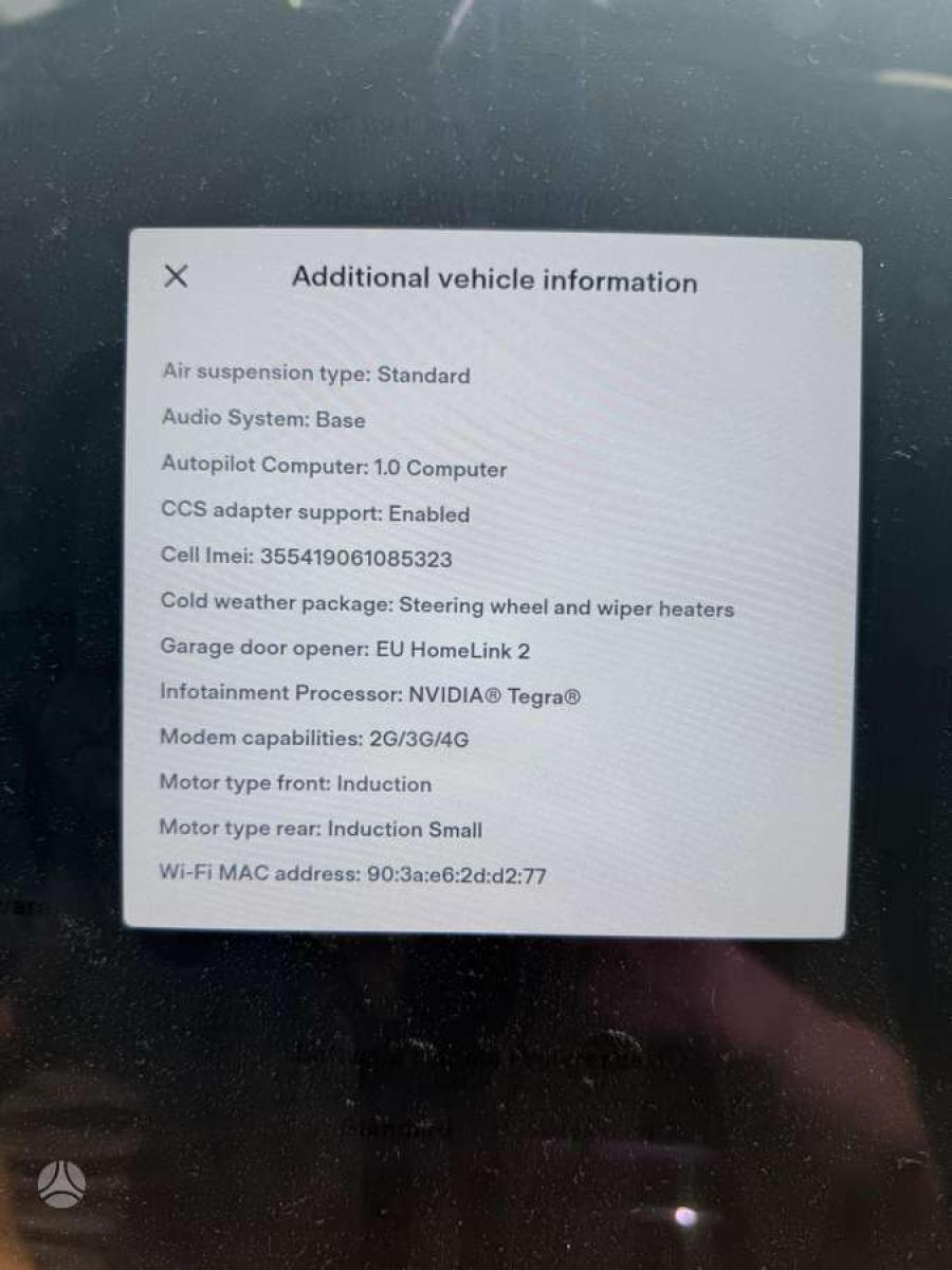 Balts Tesla Model S 2015 Marijampole, ar dzinēja tilpumu 0.00 L un nobraukumu 306 tūkst. km par 14500 €, foto 10 vietnē AUTOMOTO.COM.LV
