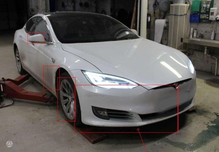 White Tesla Model S 2017 in Taurage, with an engine capacity of 0.00 L and mileage of 120 thousand km for 9075 €, photo 1 on AUTOMOTO.COM.LV