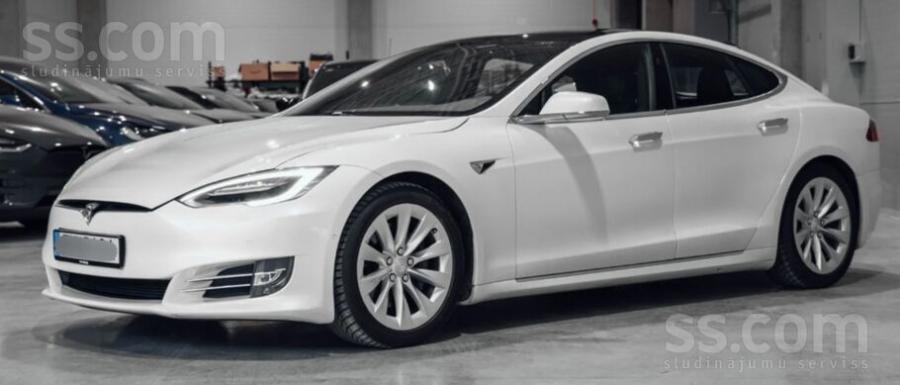 White Tesla Model S 2020 in Riga, with an engine capacity of 0.00 L and mileage of 194 thousand km for 35000 €, photo 1 on AUTOMOTO.COM.LV