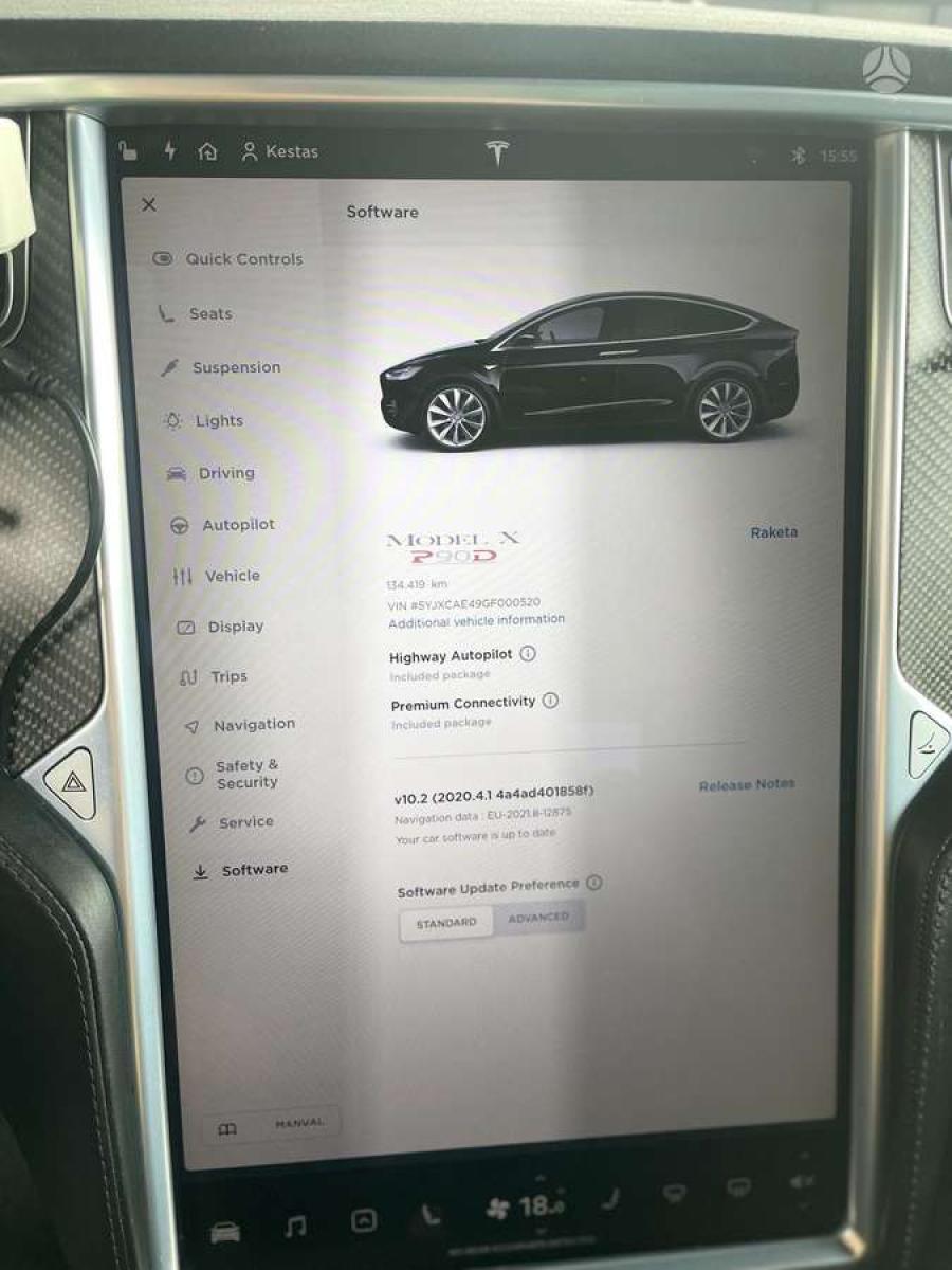 Черный Тесла Модель X 2016 в Каунас, объемом двигателя 0.00 л и пробегом 135 тыс. км за 21500 €, фото 32 на AUTOMOTO.COM.LV