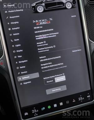 Черный Тесла Модель X 2017 в Рига, объемом двигателя 0.00 л и пробегом 191 тыс. км за 33777 €, фото 11 на AUTOMOTO.COM.LV