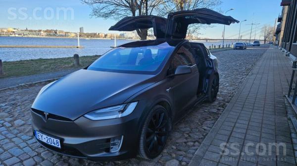 Melns Tesla Model X 2017 Rīga, ar dzinēja tilpumu 0.00 L un nobraukumu 201 tūkst. km par 23500 €, foto 5 vietnē AUTOMOTO.COM.LV