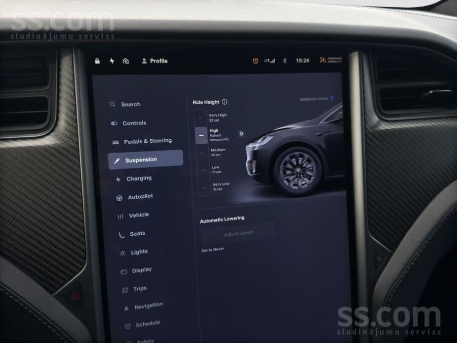 Melns Tesla Model X 2018 Rīga, ar dzinēja tilpumu 0.00 L un nobraukumu 77 tūkst. km par 35800 €, foto 13 vietnē AUTOMOTO.COM.LV