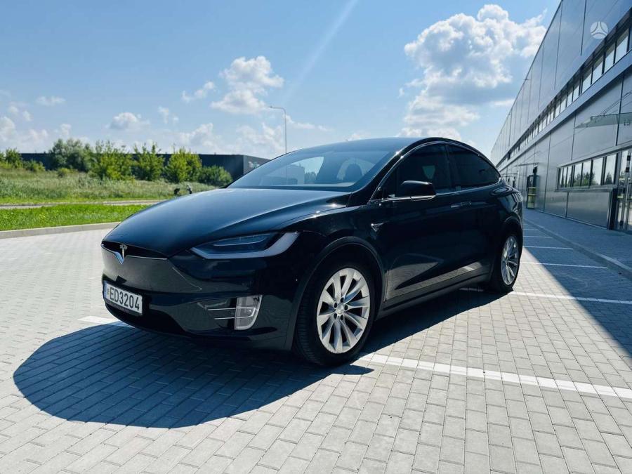 Melns Tesla Model X 2018 Panevēža, ar dzinēja tilpumu 0.00 L un nobraukumu 280 tūkst. km par 23900 €, foto 1 vietnē AUTOMOTO.COM.LV