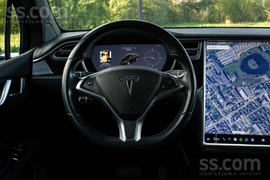 Black Tesla Model X 2018 in Jelgava, with an engine capacity of 0.00 L and mileage of 152 thousand km for 21500 €, photo 12 on AUTOMOTO.COM.LV
