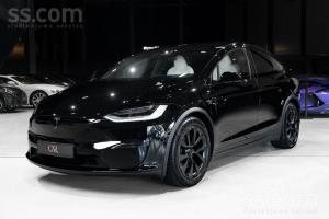 Black Tesla Model X 2023 in Riga, with an engine capacity of 0.00 L and mileage of 62 thousand km for 73000 €, photo 1 on AUTOMOTO.COM.LV