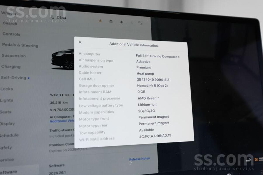 Black Tesla Model X 2023 in Riga, with an engine capacity of 0.00 L and mileage of 36 thousand km for 71990 €, photo 25 on AUTOMOTO.COM.LV