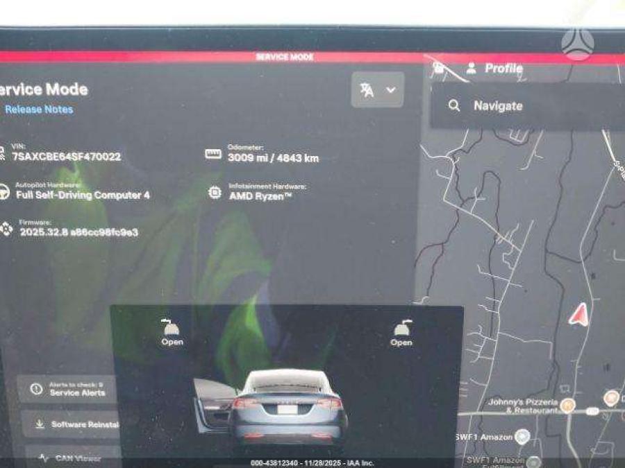Melns Tesla Model X 2025 Klaipėda, ar dzinēja tilpumu 0.00 L un nobraukumu 5 tūkst. km par 39000 €, foto 7 vietnē AUTOMOTO.COM.LV