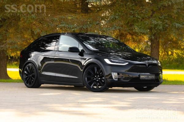 Black Tesla Model X 2017 in Jelgava, with an engine capacity of 0.00 L and mileage of 0 thousand km for 22500 €, photo 1 on AUTOMOTO.COM.LV