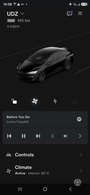 Black Tesla Model X 2022 in Klaipeda, with an engine capacity of 0.00 L and mileage of 48 thousand km for 49900 €, photo 32 on AUTOMOTO.COM.LV