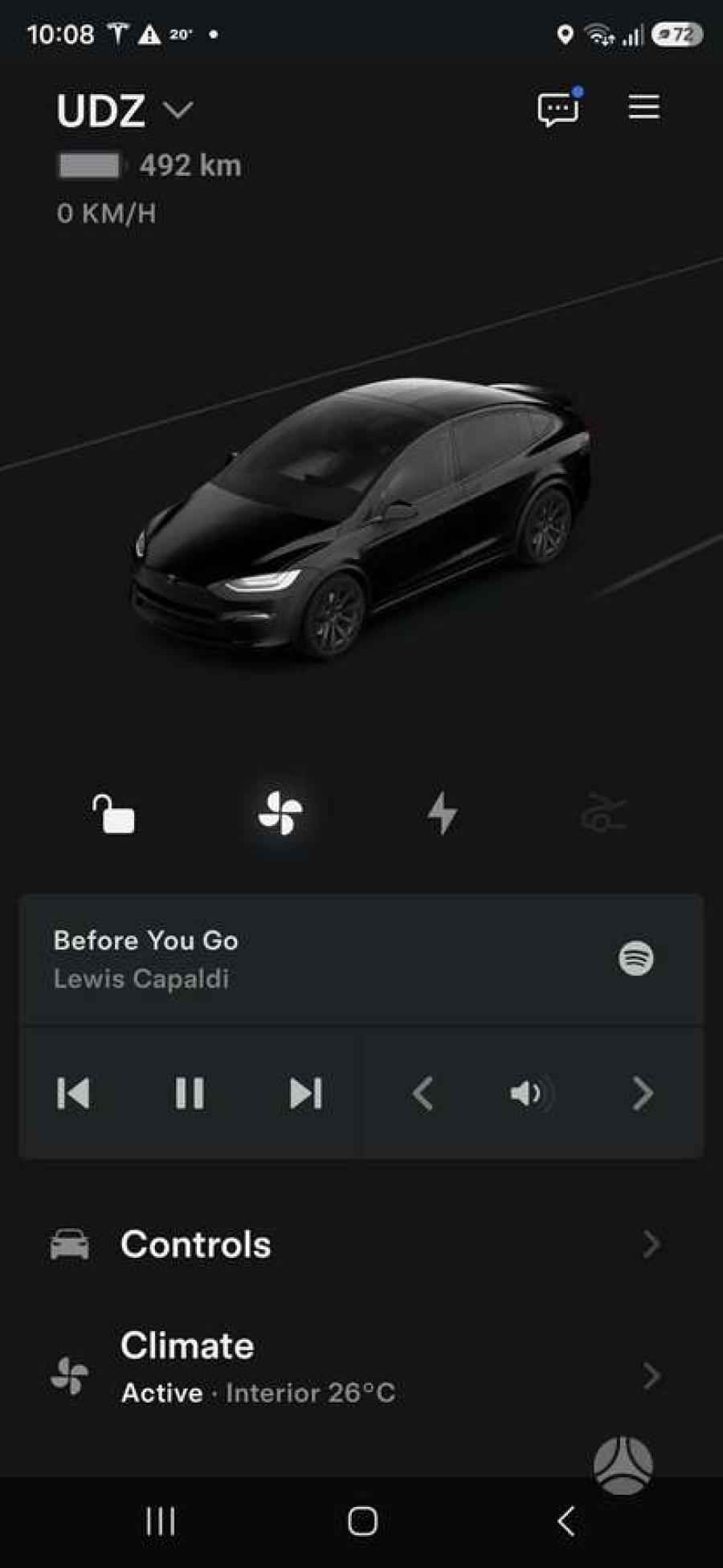 Black Tesla Model X 2022 in Klaipeda, with an engine capacity of 0.00 L and mileage of 48 thousand km for 49900 €, photo 32 on AUTOMOTO.COM.LV