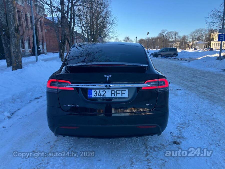 Black Tesla Model X 2018 in Tallinn, with an engine capacity of 0.00 L and mileage of 158 thousand km for 23900 €, photo 7 on AUTOMOTO.COM.LV