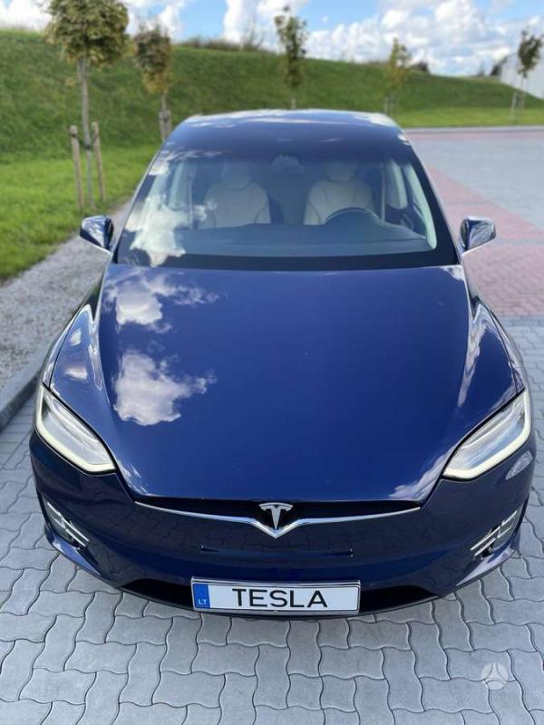 Zils Tesla Model X 2017 Klaipėda, ar dzinēja tilpumu 0.00 L un nobraukumu 156 tūkst. km par 19500 €, foto 2 vietnē AUTOMOTO.COM.LV