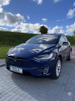 Blue Tesla Model X 2017 in Klaipeda, with an engine capacity of 0.00 L and mileage of 156 thousand km for 19500 €, photo 3 on AUTOMOTO.COM.LV
