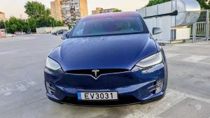 Blue Tesla Model X 2017 in Vilnius, with an engine capacity of 0.00 L and mileage of 167 thousand km for 18900 €, photo  on AUTOMOTO.COM.LV
