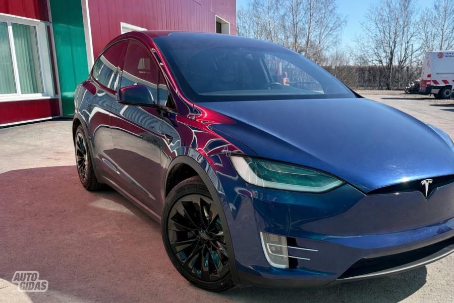 Zils Tesla Model X 2018 Kretinga, ar dzinēja tilpumu 0.00 L un nobraukumu 252 tūkst. km par 19999 €, foto 1 vietnē AUTOMOTO.COM.LV