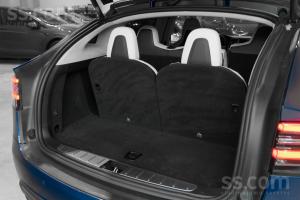Blue Tesla Model X 2018 in Riga, with an engine capacity of 0.00 L and mileage of 136 thousand km for 30900 €, photo 20 on AUTOMOTO.COM.LV