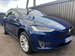 Blue Tesla Model X 2018 in Kaunas, with an engine capacity of 0.00 L and mileage of 108 thousand km for 14200 €, photo  on AUTOMOTO.COM.LV