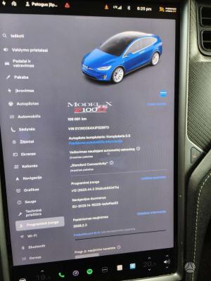 Blue Tesla Model X 2018 in Kaunas, with an engine capacity of 0.00 L and mileage of 108 thousand km for 11800 €, photo 13 on AUTOMOTO.COM.LV