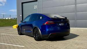 Blue Tesla Model X 2020 in Vilnius, with an engine capacity of 0.00 L and mileage of 126 thousand km for 30990 €, photo 3 on AUTOMOTO.COM.LV