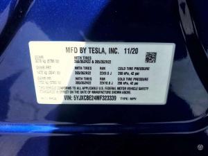 Blue Tesla Model X 2021 in Kaunas, with an engine capacity of 0.00 L and mileage of 86 thousand km for 26500 €, photo 14 on AUTOMOTO.COM.LV