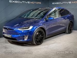 Blue Tesla Model X 2018 in Tallinn, with an engine capacity of 0.00 L and mileage of 136 thousand km for 29900 €, photo  on AUTOMOTO.COM.LV