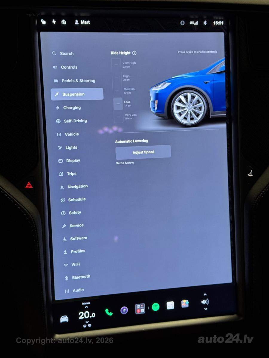 Zils Tesla Model X 2018 Tallina, ar dzinēja tilpumu 0.00 L un nobraukumu 136 tūkst. km par 29900 €, foto 21 vietnē AUTOMOTO.COM.LV