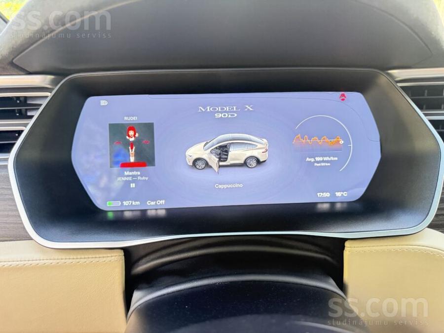 Brūns Tesla Model X 2016 Rīga, ar dzinēja tilpumu 0.00 L un nobraukumu 182 tūkst. km par 27590 €, foto 23 vietnē AUTOMOTO.COM.LV