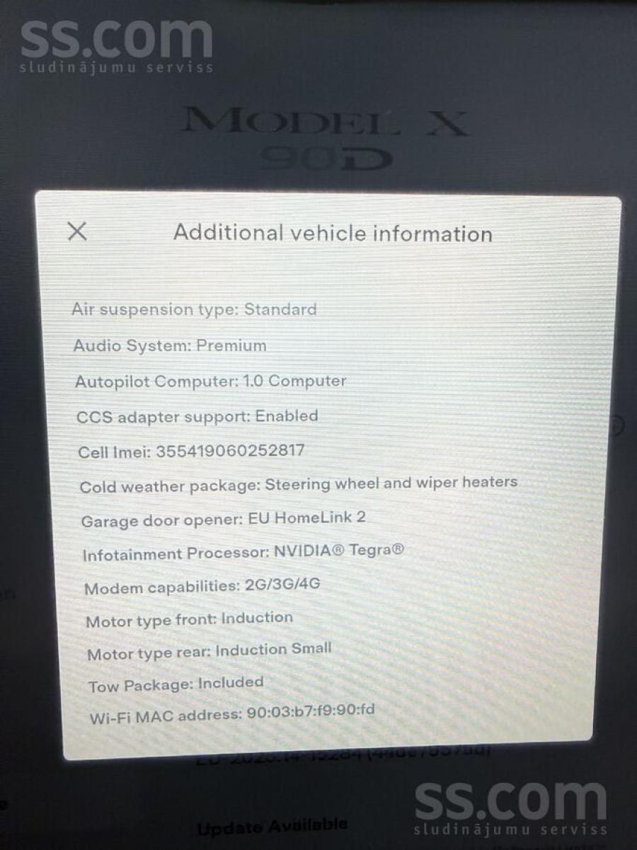 Brūns Tesla Model X 2016 Rīga, ar dzinēja tilpumu 0.00 L un nobraukumu 182 tūkst. km par 27590 €, foto 26 vietnē AUTOMOTO.COM.LV