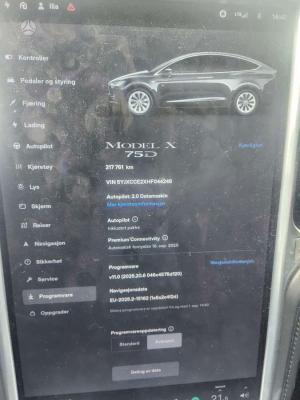 Pelēks Tesla Model X 2017 Kauņa, ar dzinēja tilpumu 0.00 L un nobraukumu 225 tūkst. km par 17999 €, foto 15 vietnē AUTOMOTO.COM.LV