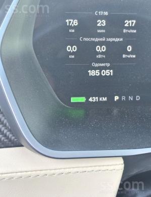 Grey Tesla Model X 2017 in Riga, with an engine capacity of 0.00 L and mileage of 185 thousand km for 29500 €, photo 30 on AUTOMOTO.COM.LV