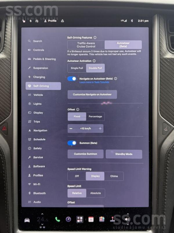 Pelēks Tesla Model X 2019 Rīga, ar dzinēja tilpumu 0.00 L un nobraukumu 164 tūkst. km par 29777 €, foto 8 vietnē AUTOMOTO.COM.LV