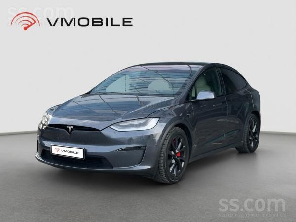 Pelēks Tesla Model X 2023 Rīga, ar dzinēja tilpumu 0.00 L un nobraukumu 52 tūkst. km par 71990 €, foto 1 vietnē AUTOMOTO.COM.LV