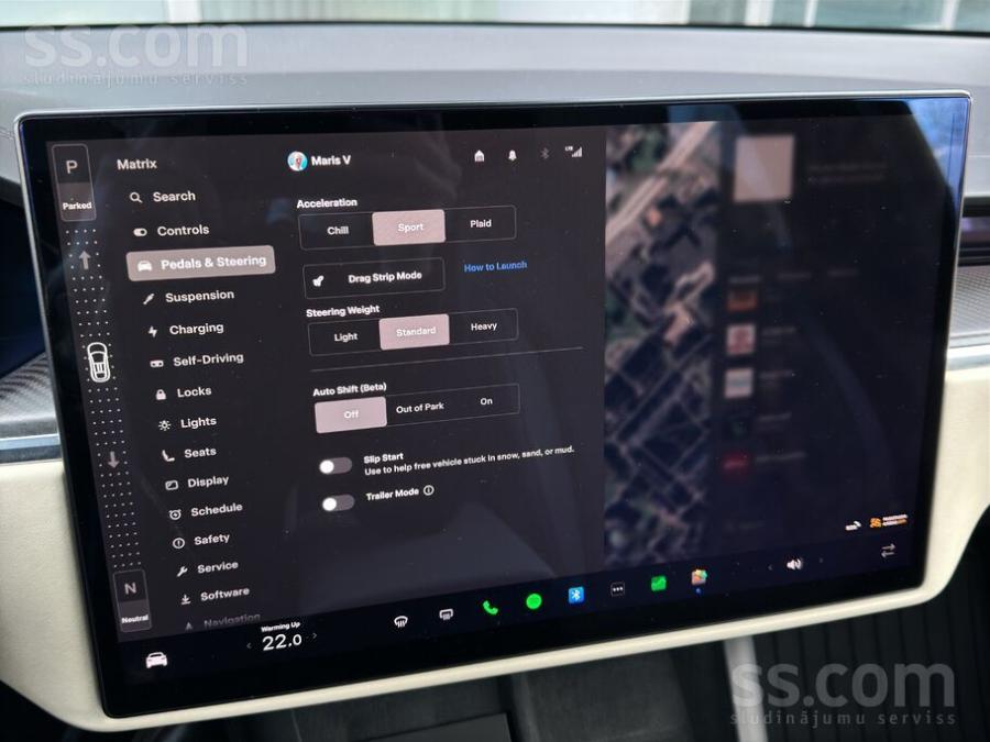 Pelēks Tesla Model X 2023 Rīga, ar dzinēja tilpumu 0.00 L un nobraukumu 52 tūkst. km par 71990 €, foto 15 vietnē AUTOMOTO.COM.LV