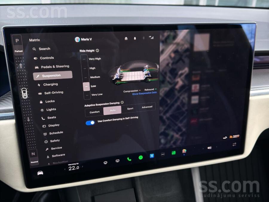 Pelēks Tesla Model X 2023 Rīga, ar dzinēja tilpumu 0.00 L un nobraukumu 52 tūkst. km par 71990 €, foto 16 vietnē AUTOMOTO.COM.LV