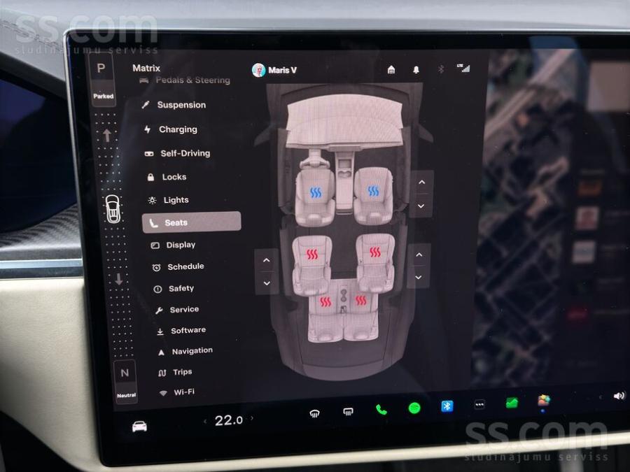 Pelēks Tesla Model X 2023 Rīga, ar dzinēja tilpumu 0.00 L un nobraukumu 52 tūkst. km par 71990 €, foto 17 vietnē AUTOMOTO.COM.LV