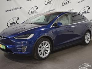 Grey Tesla Model X 2017 in Riga, with an engine capacity of 0.00 L and mileage of 68 thousand km for 38900 €, photo  on AUTOMOTO.COM.LV